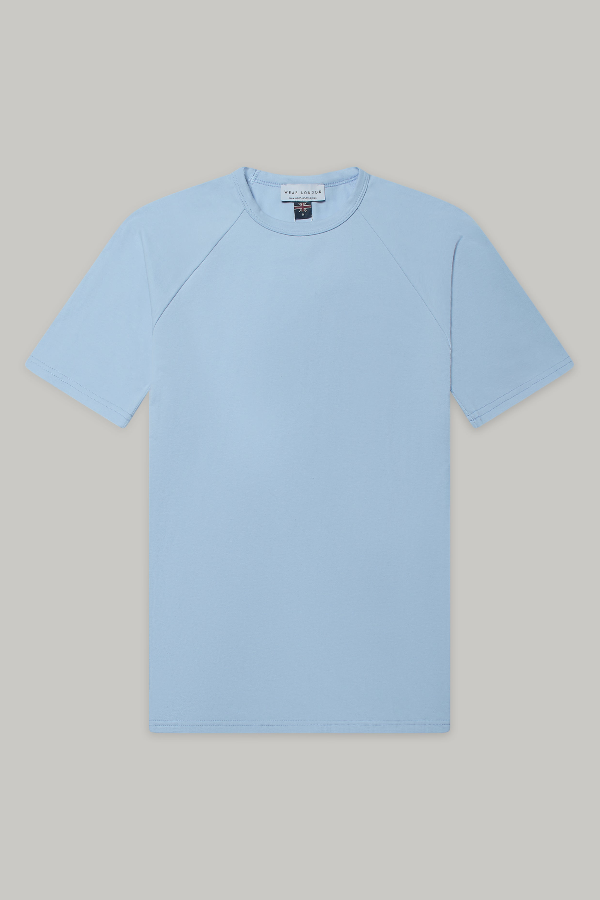 Stylish Hoxton Short Sleeve T-shirt in Sky Blue | Jersey Tops